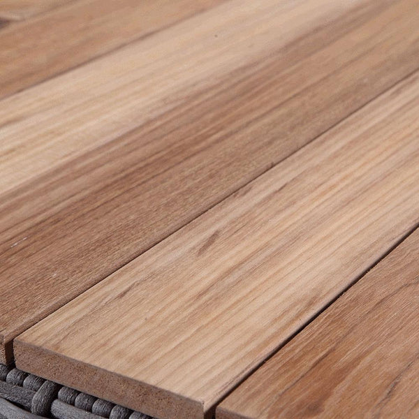 Low Dining 1.5m Square Teak Top Table